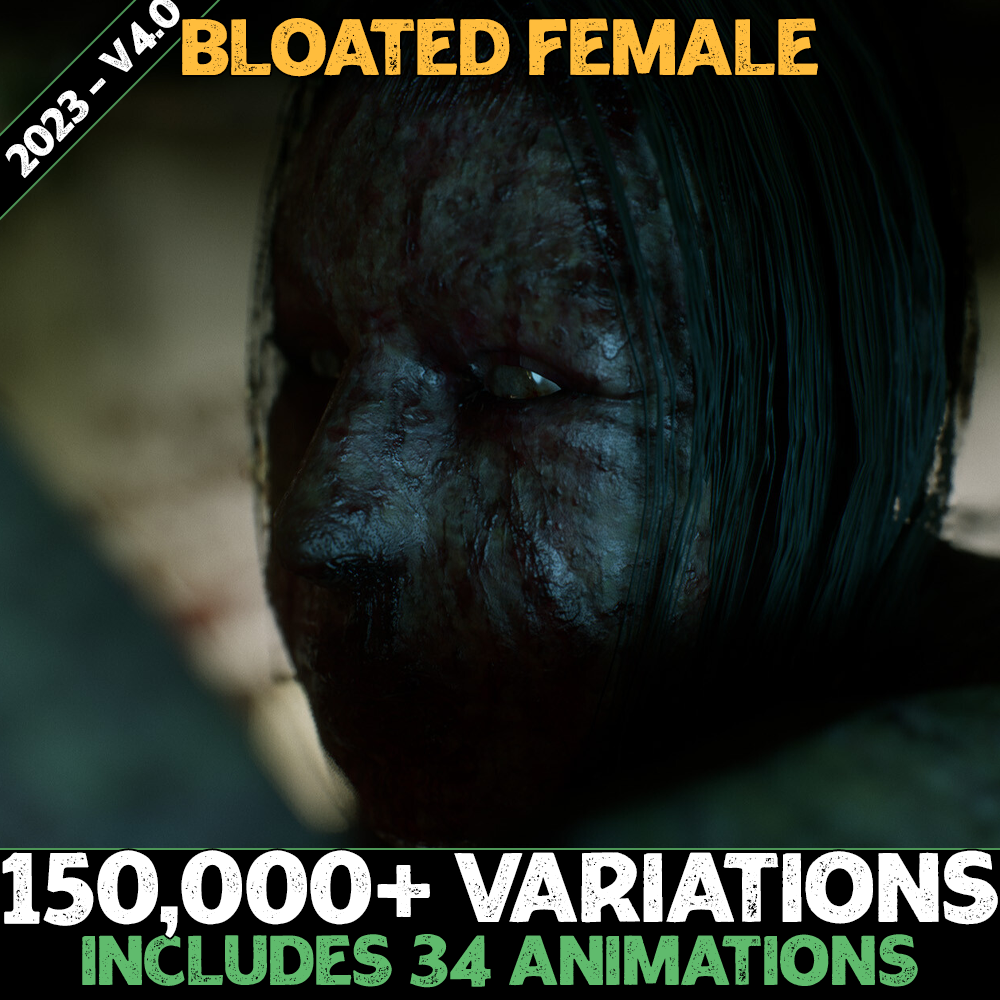 Zombie Collection - Bloated Female – Yarrawah Interactive