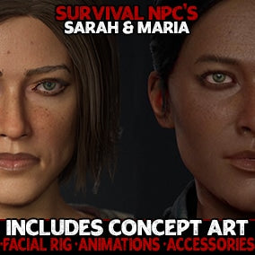 Survival NPC's - Maria and Sarah - Two Pack – Yarrawah Interactive